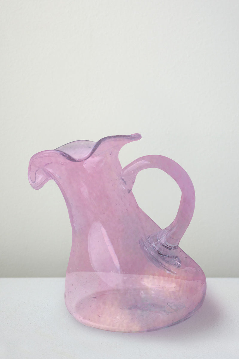 Thaw - Large Recycled Glass Jug in Pink | Completedworks
