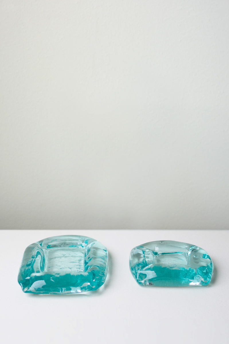 B129 - Recycled Glass Small Cushion in Clear | Completedworks