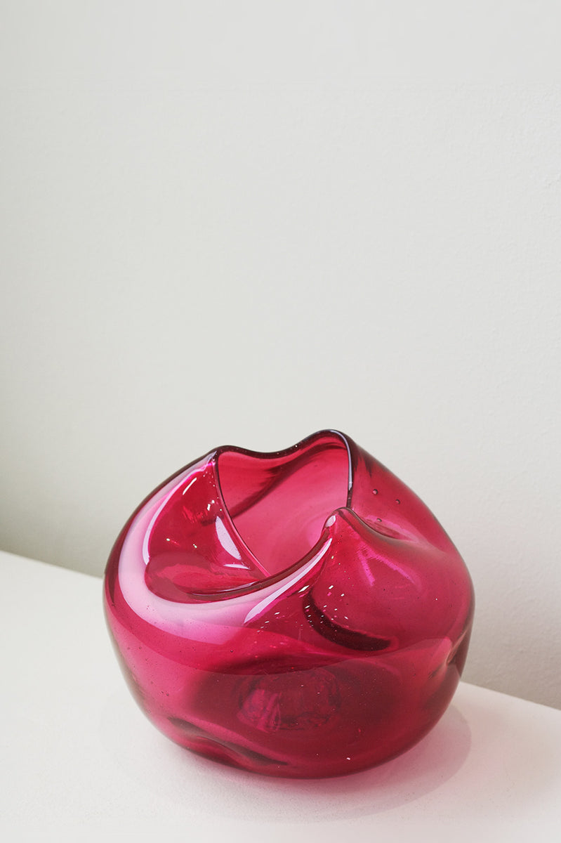 The Bubble to End all Bubbles - Recycled Glass Vase in Magenta ...