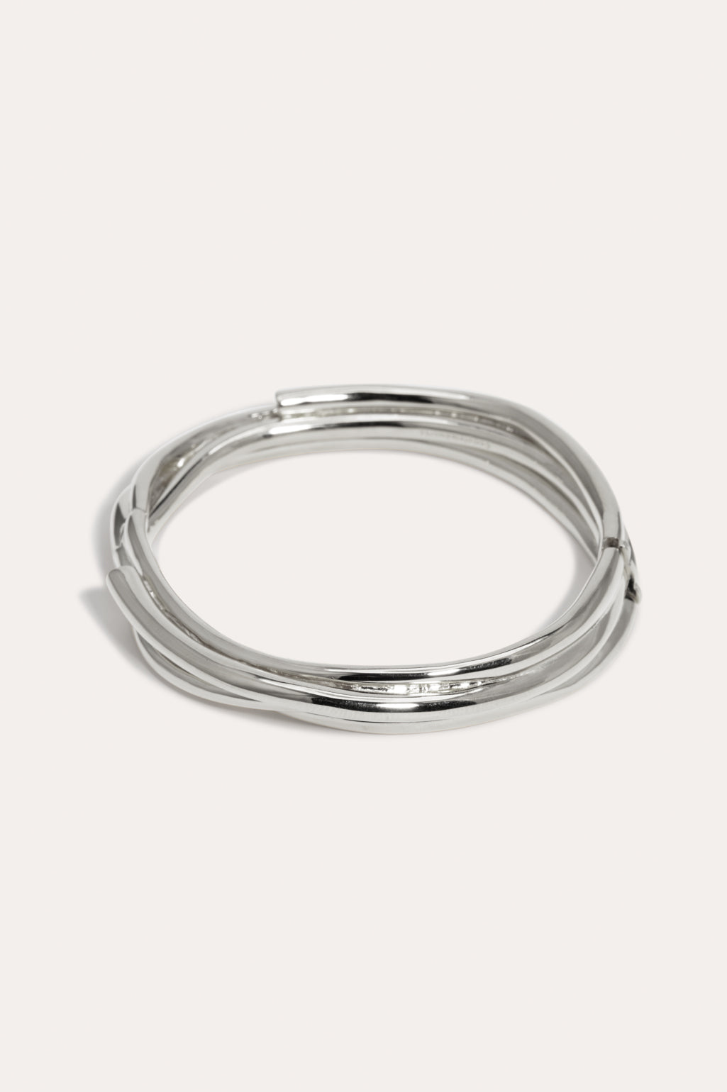 The Shifting Ground Beneath Our Feet - Silver Plated Bangle | Completedworks