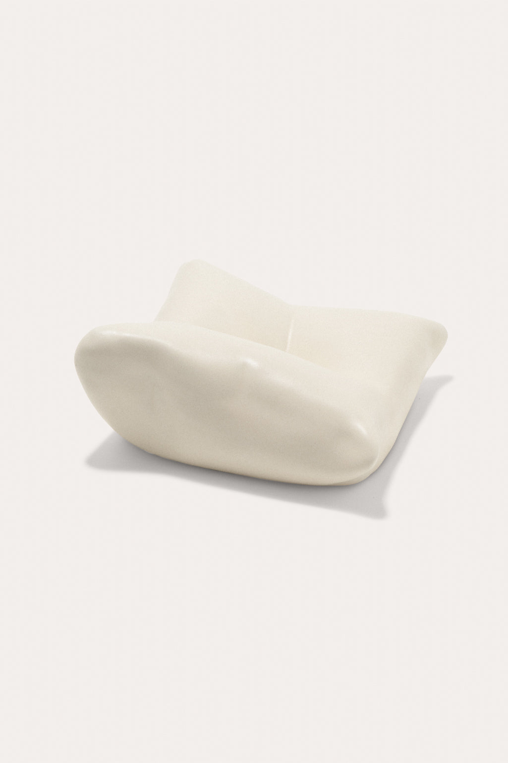 Bumped II - Ceramic Cushion in Matte White | Completedworks
